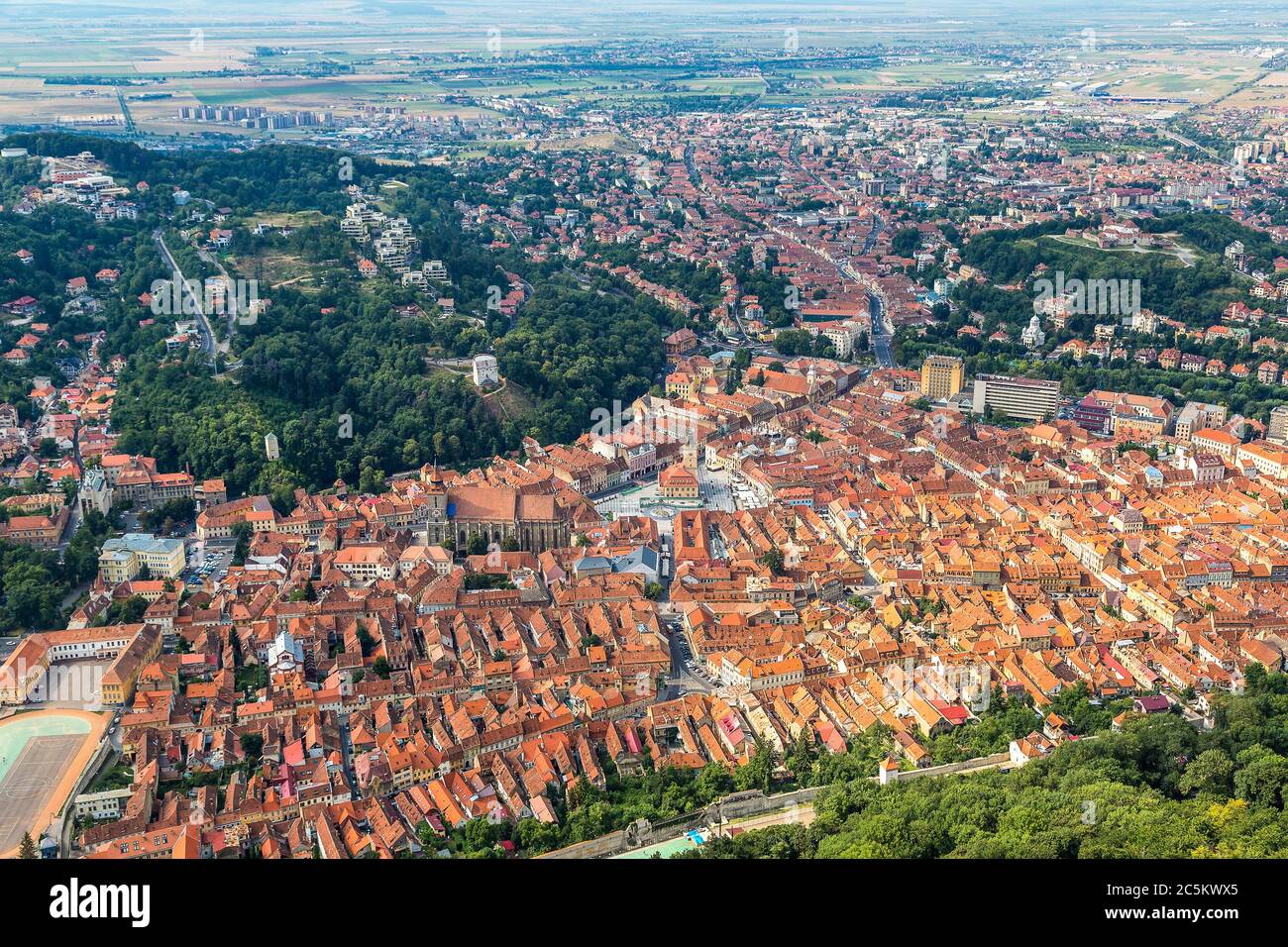 Brasov townscape view in romania hi-res stock photography and images ...