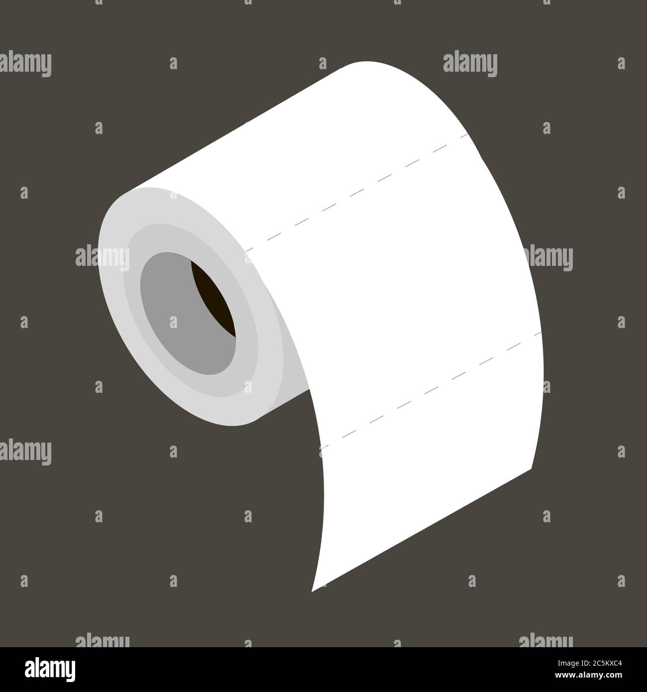 Toilet paper with long shadow. Toilet Paper Colored Vector Illustration ...