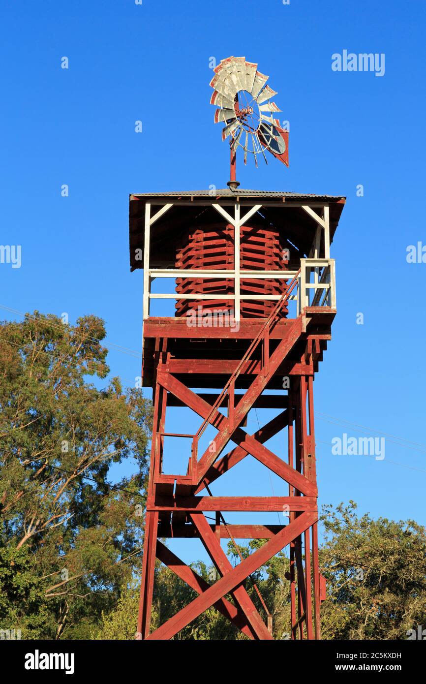Water tower in Sonoma Valley,California,USA Stock Photo - Alamy