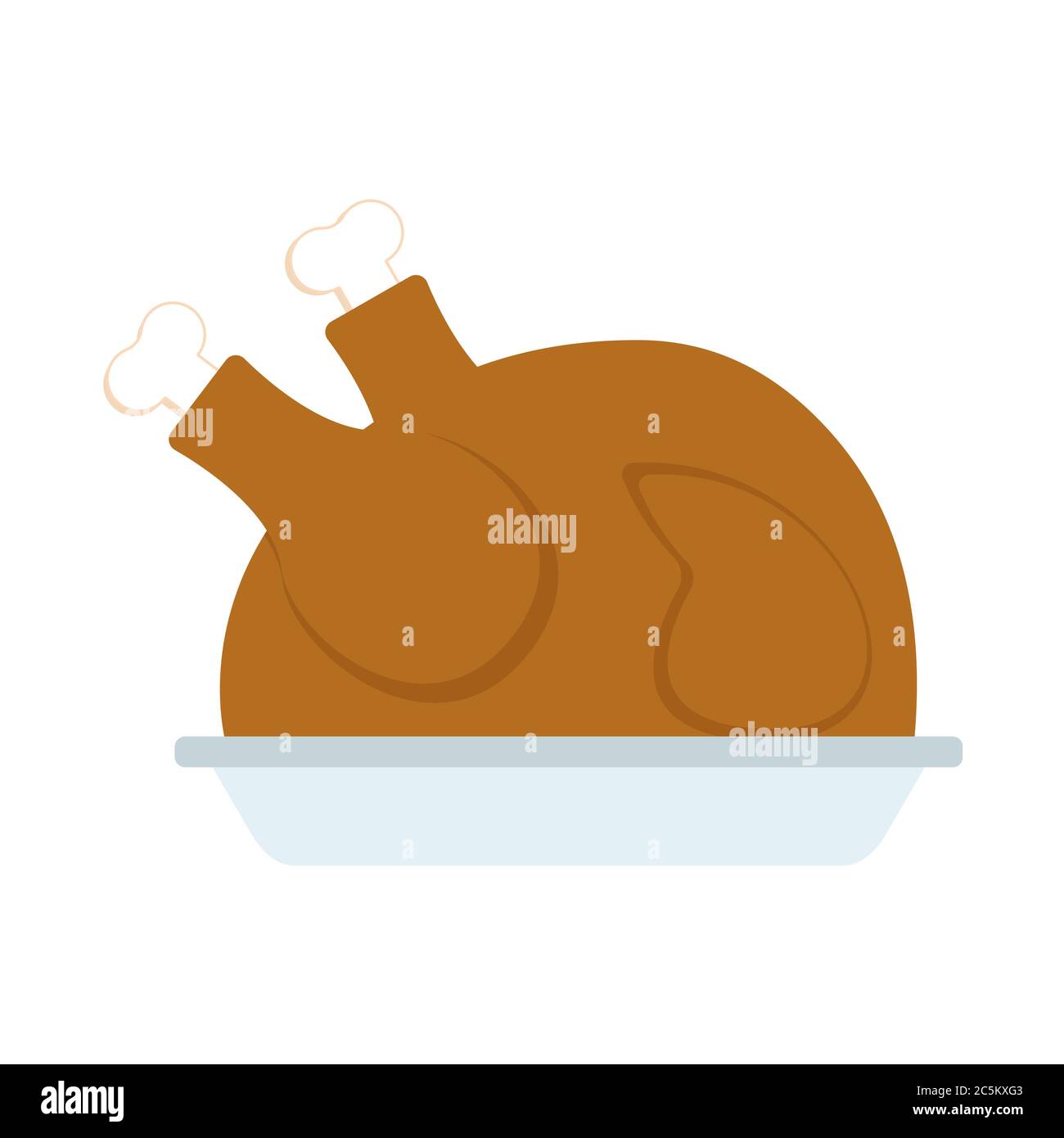 Fried chicken icon on Stock Vector Images - Alamy