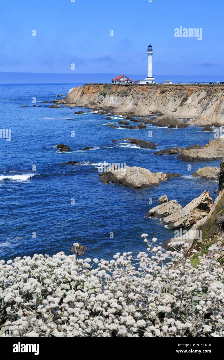 Point Arena Lighthouse,California,USA Stock Photo - Alamy