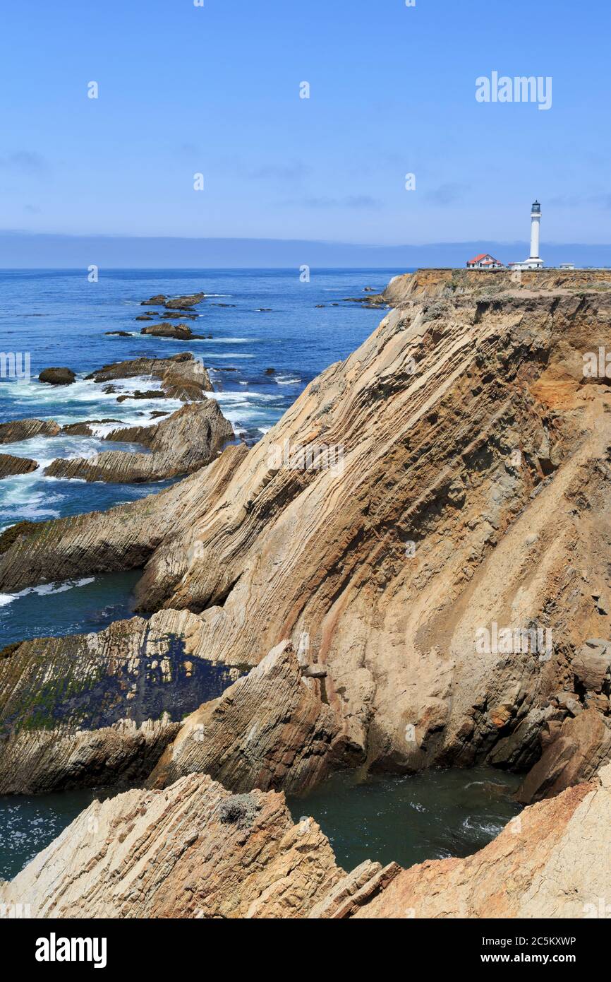Point Arena Lighthouse,California,USA Stock Photo - Alamy