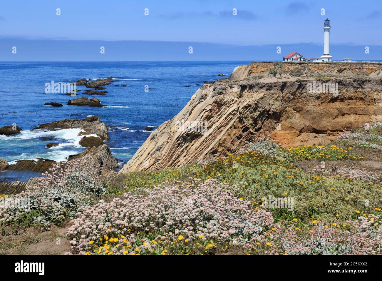 Point Arena Lighthouse,California,USA Stock Photo - Alamy