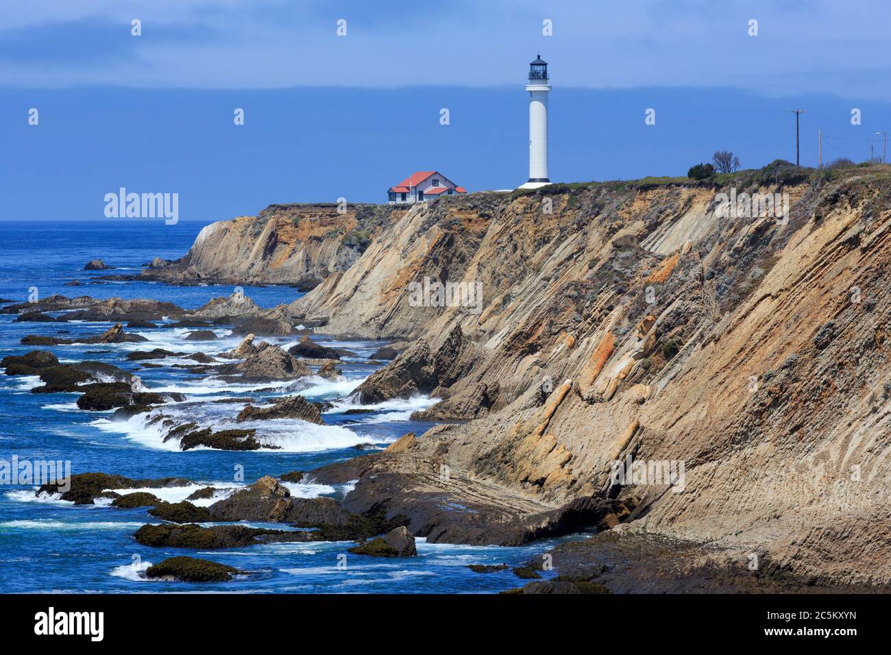 Point Arena Lighthouse,California,USA Stock Photo - Alamy