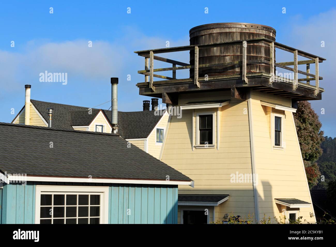 Water Tower in Mendocino,California,USA Stock Photo - Alamy