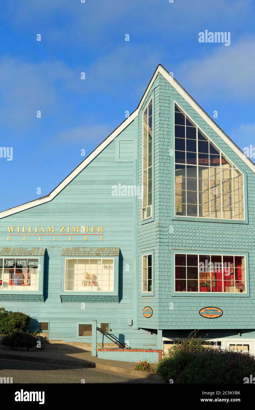 William Zimmer Gallery,Mendocino,California,USA Stock Photo - Alamy