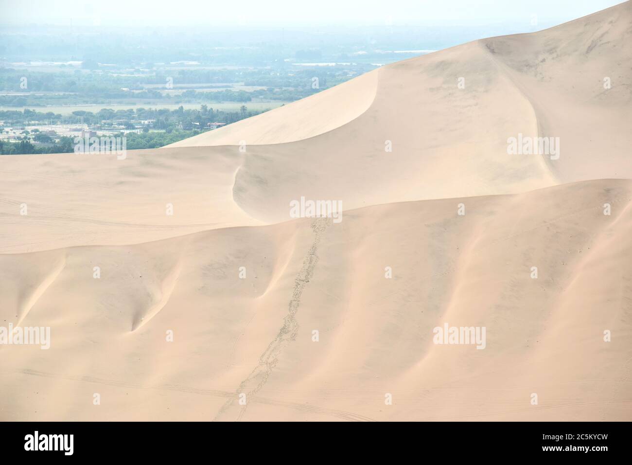 Majestic Sand Dunes in Huacachina, Peru Stock Photo - Alamy