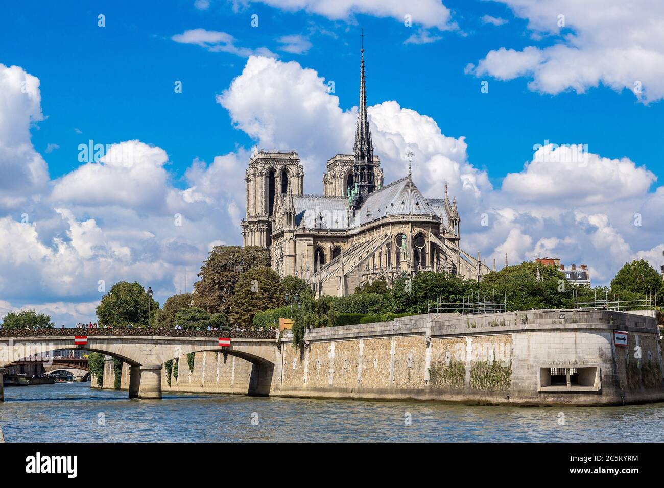 Seine and Notre Dame de Paris is the one of the most famous symbols of ...