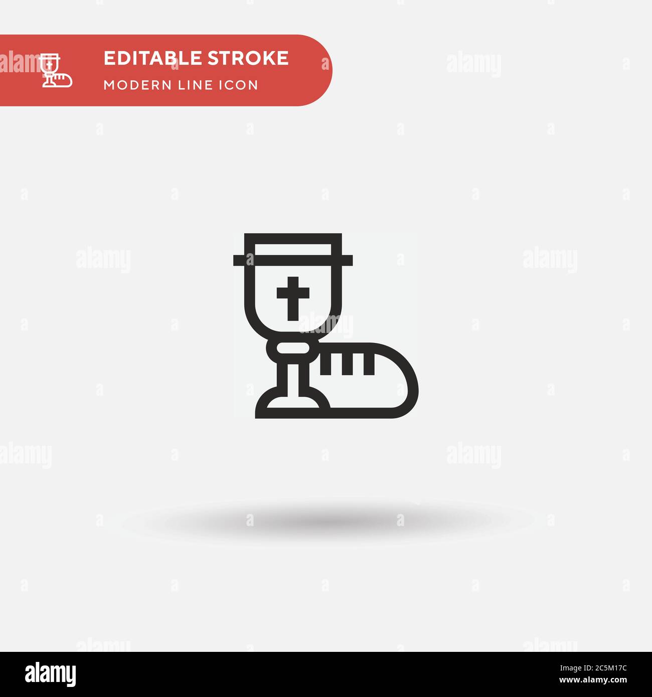 Communion Simple vector icon. Illustration symbol design template for ...