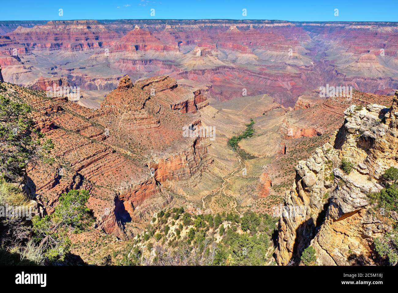 View from the edge of Grand Canyon. USA Stock Photo - Alamy