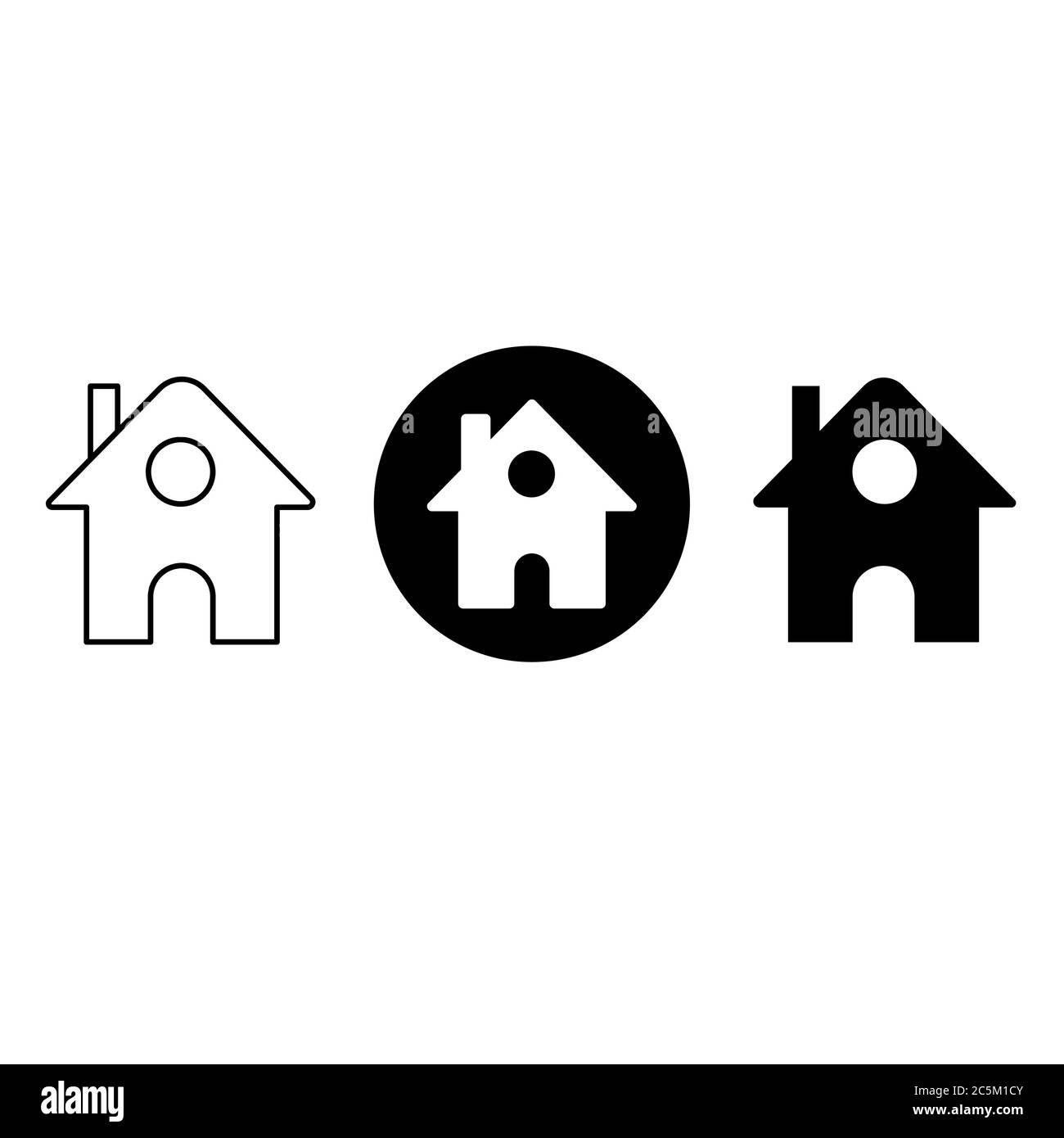 House icon pack Cut Out Stock Images & Pictures - Alamy