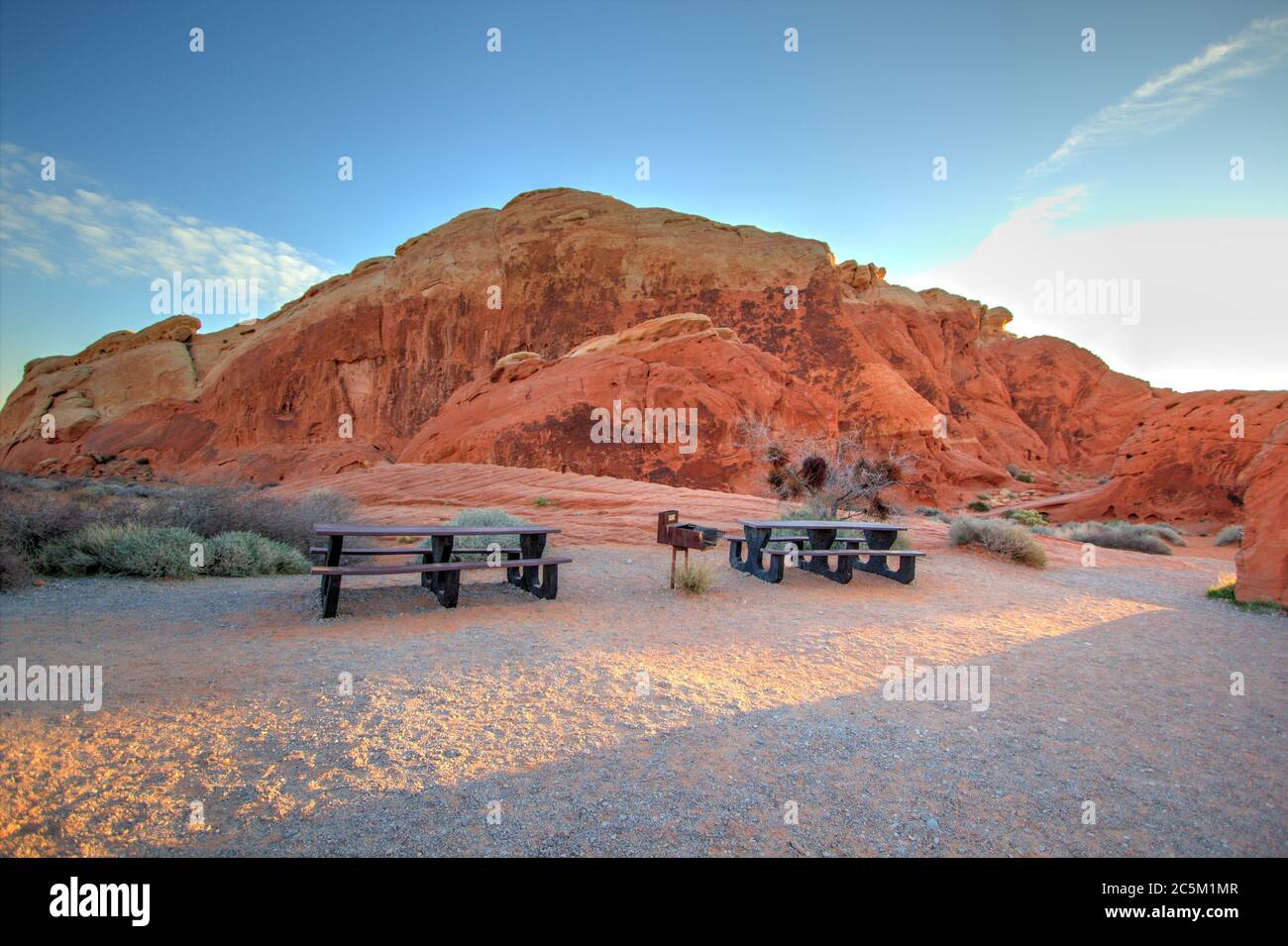 Desert Picnic. Picnic area at Valley of Fire State Park in Nevada ...