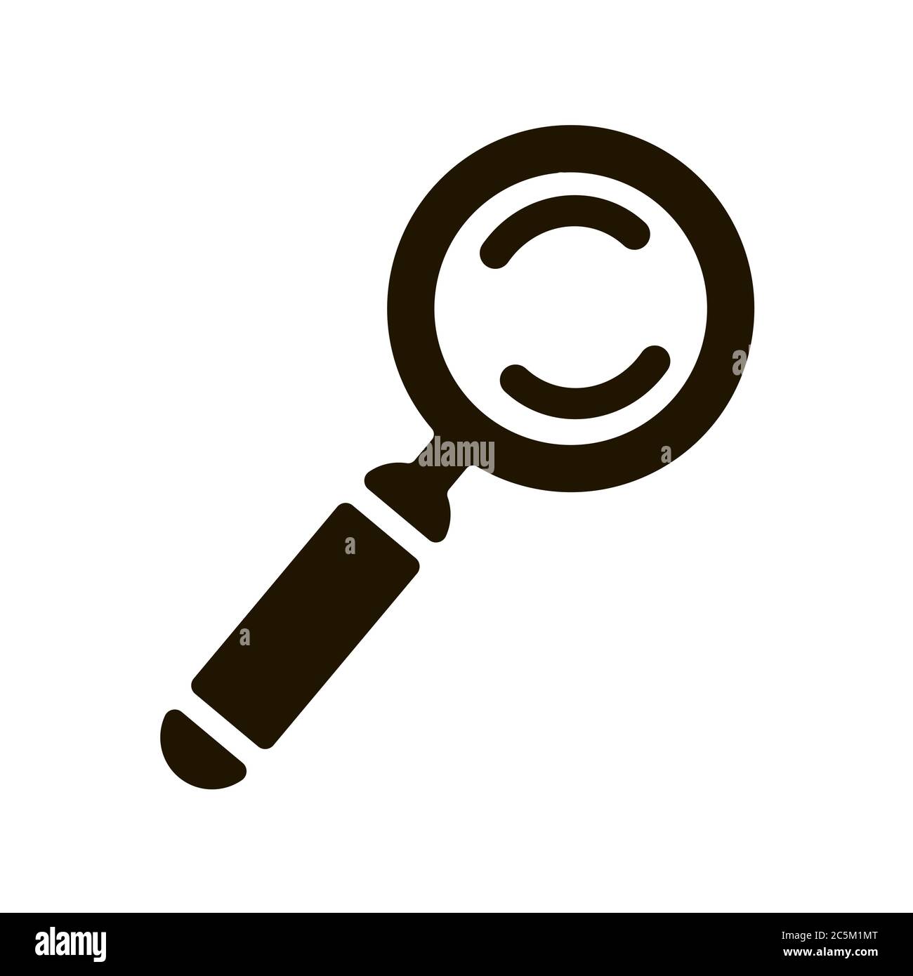 Black magnifier Stock Vector Images - Alamy