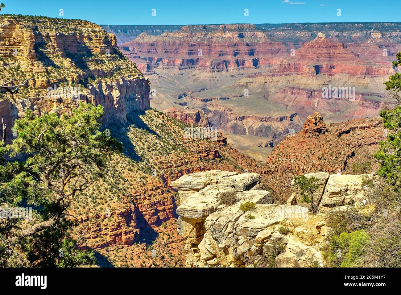 View from the edge of Grand Canyon. USA Stock Photo - Alamy