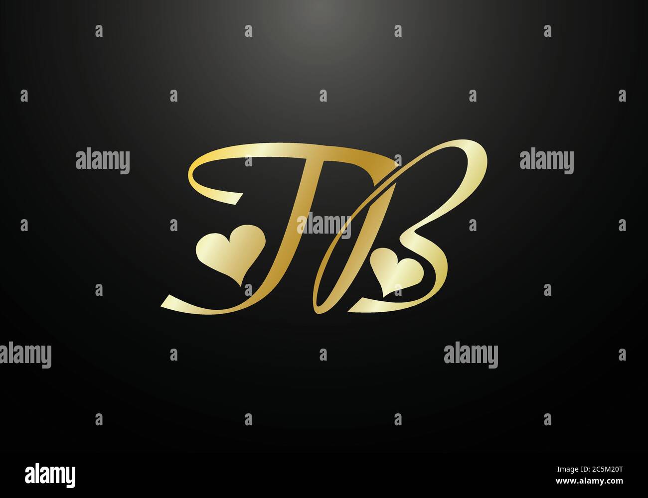 Initial Monogram Letter T B Logo Design Vector Template. T B Letter ...