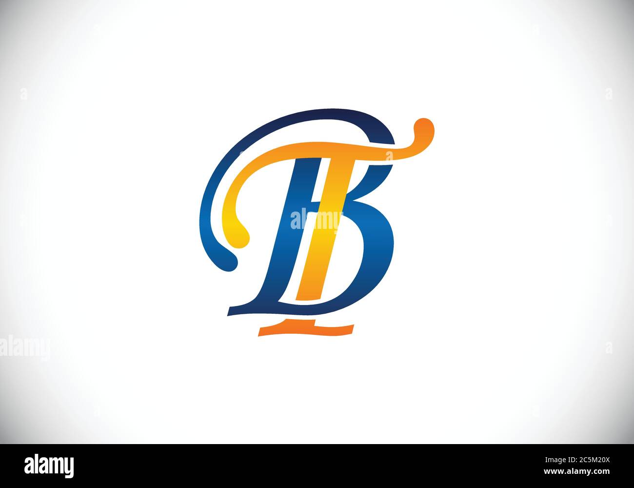 Initial Monogram Letter T B Logo Design Vector Template. T B Letter ...