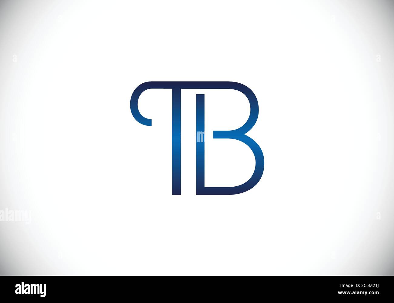 Initial Monogram Letter T B Logo Design Vector Template. T B Letter ...