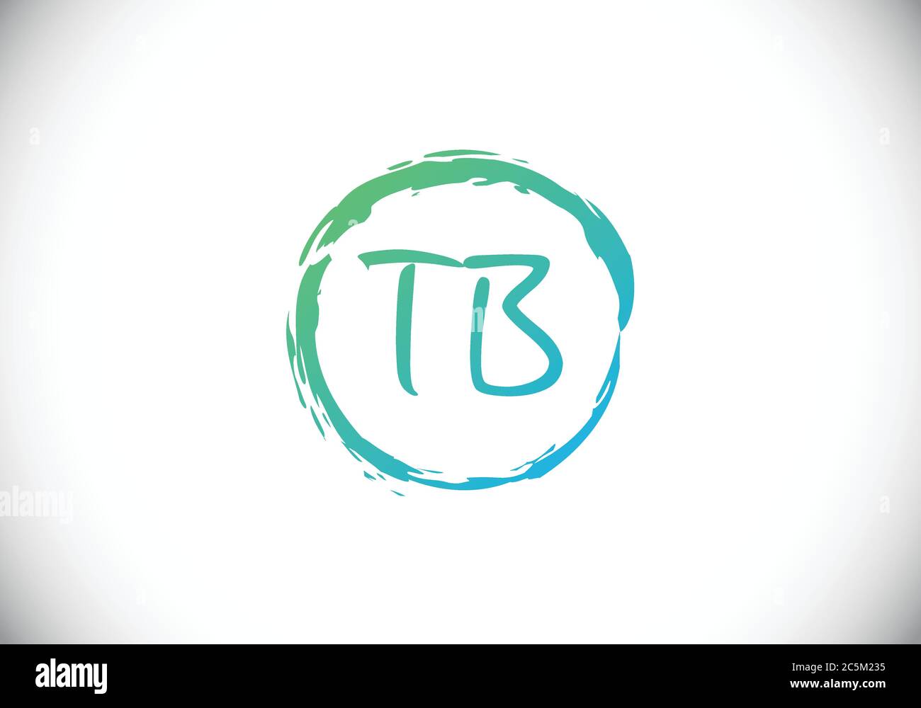 Initial Monogram Letter T B Logo Design Vector Template. T B Letter ...