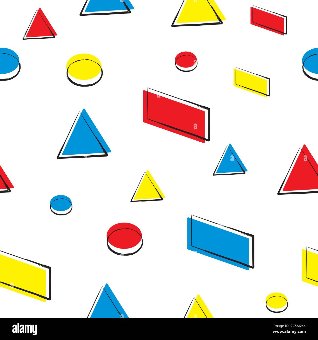 Colorful abstract geometric background. Seamless pattern. Vector ...