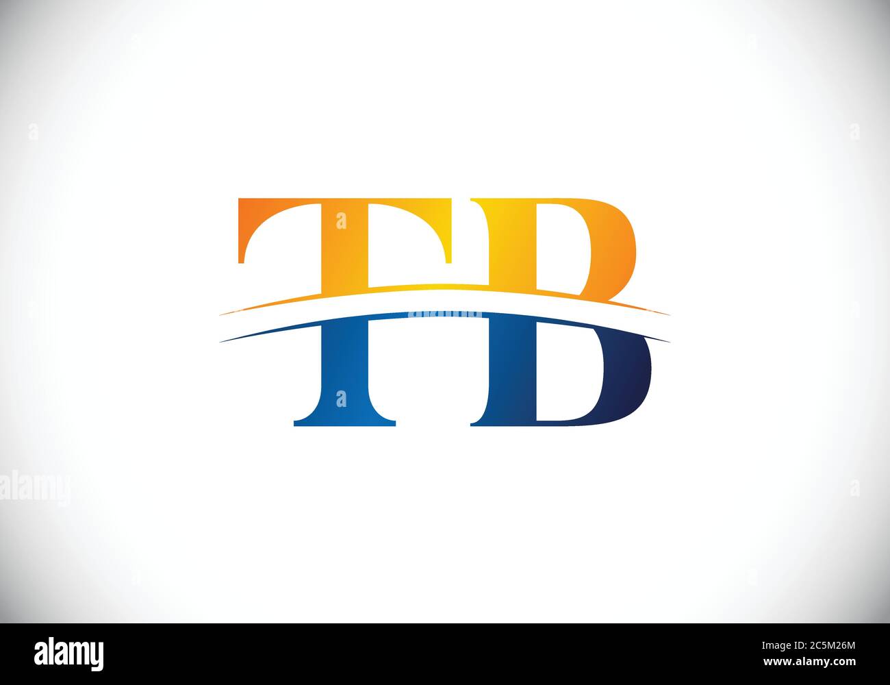 Initial Monogram Letter T B Logo Design Vector Template. T B Letter ...