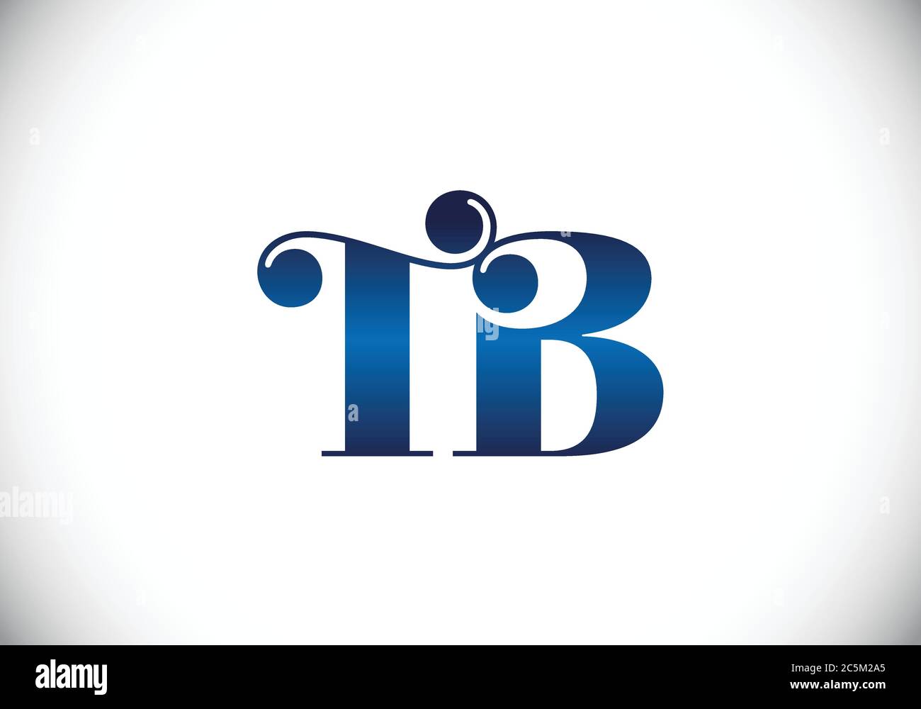 Initial Monogram Letter T B Logo Design Vector Template. T B Letter ...