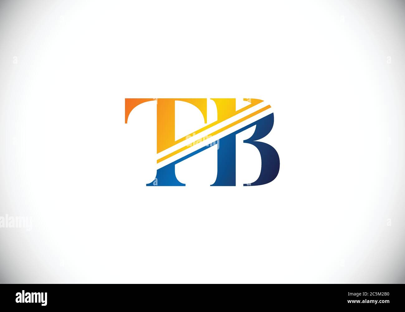 Initial Monogram Letter T B Logo Design Vector Template. T B Letter ...
