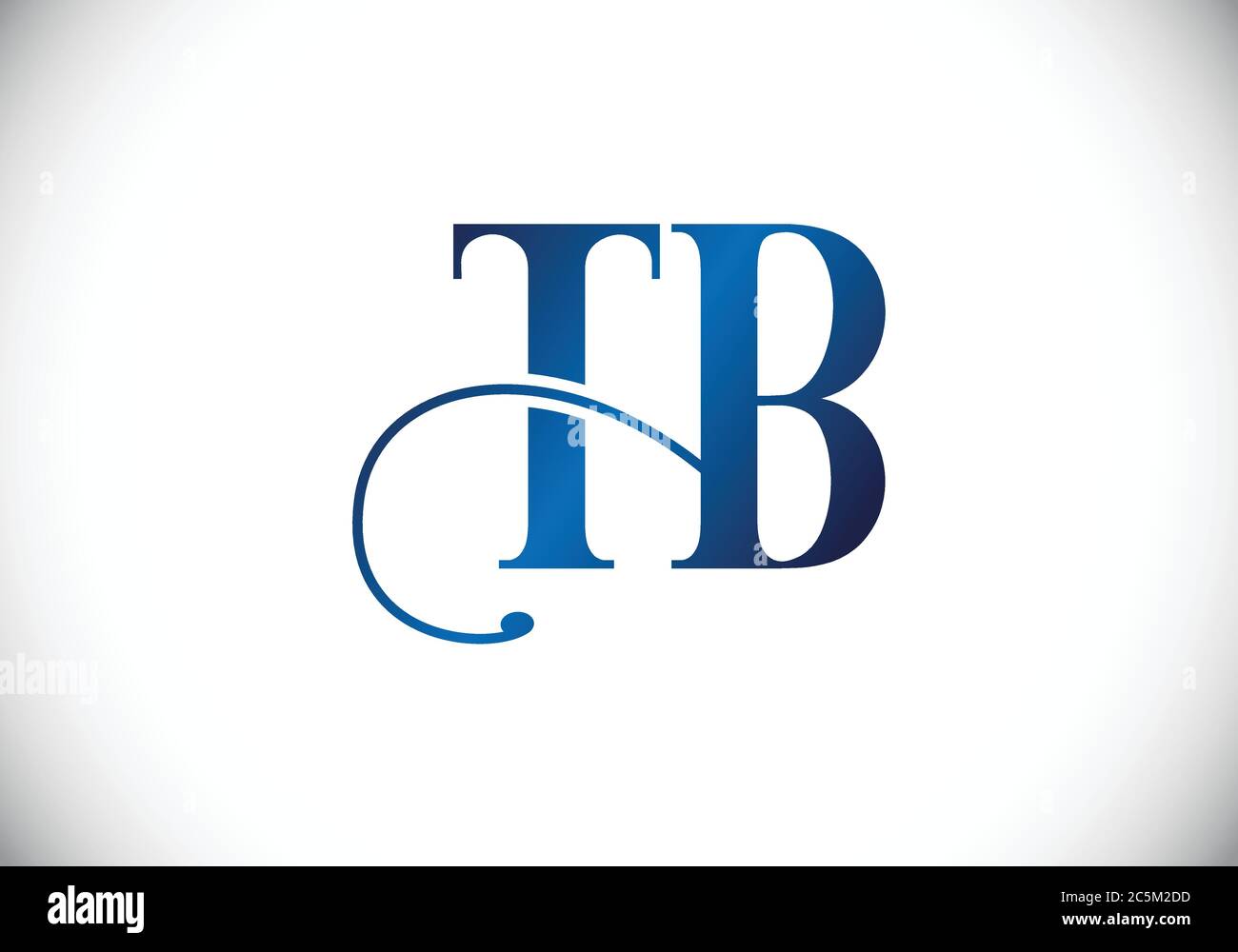 Initial Monogram Letter T B Logo Design Vector Template. T B Letter ...