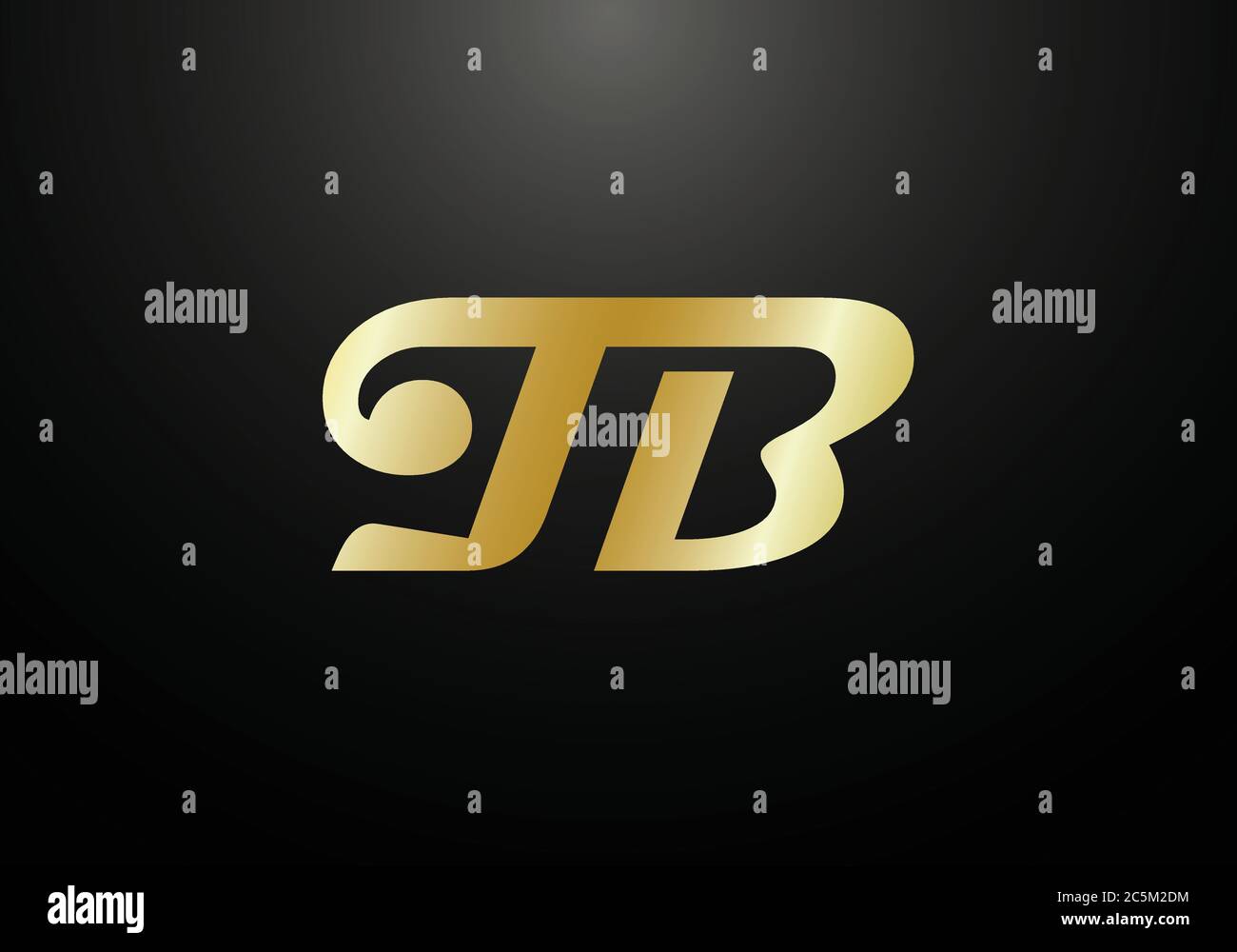 Initial Monogram Letter T B Logo Design Vector Template. T B Letter ...