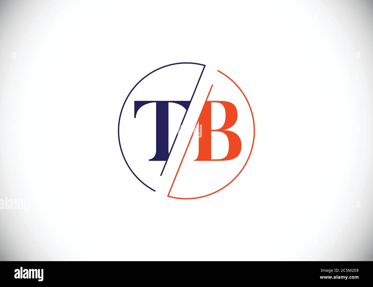 Initial Monogram Letter T B Logo Design Vector Template. T B Letter ...