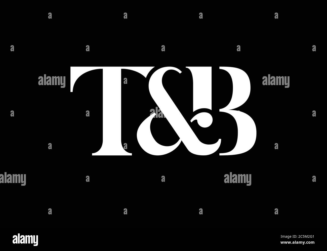 Initial Monogram Letter T B Logo Design Vector Template. T B Letter ...