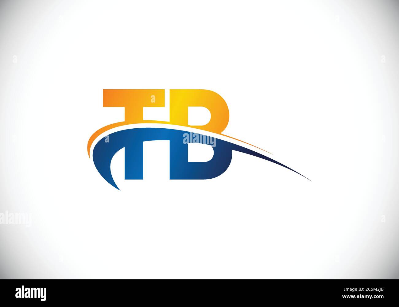 Initial Monogram Letter T B Logo Design Vector Template. T B Letter ...