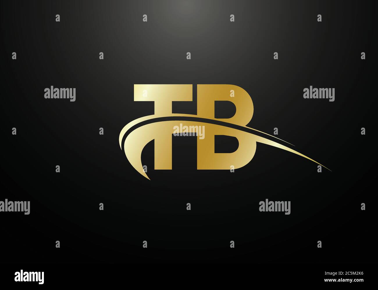 Initial Monogram Letter T B Logo Design Vector Template. T B Letter ...