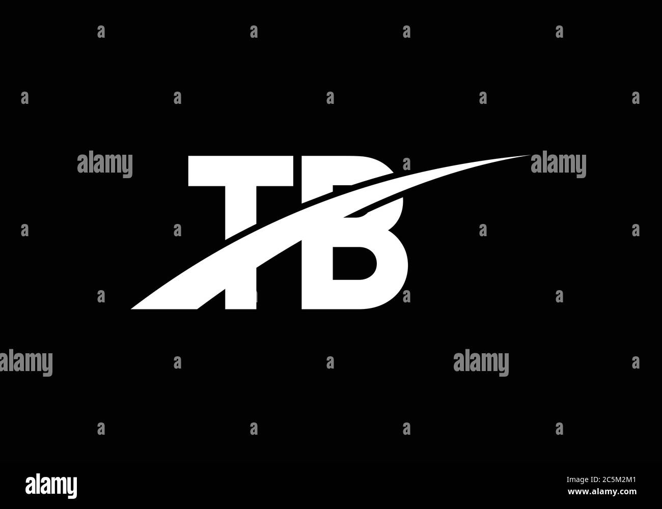 Initial Monogram Letter T B Logo Design Vector Template. T B Letter ...