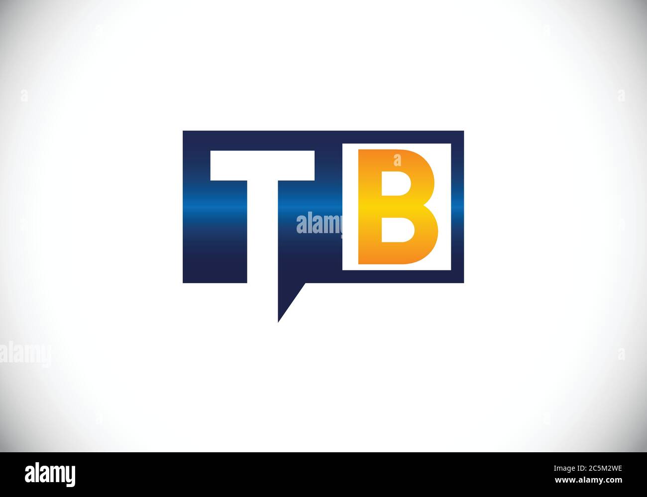 Initial Monogram Letter T B Logo Design Vector Template. T B Letter ...