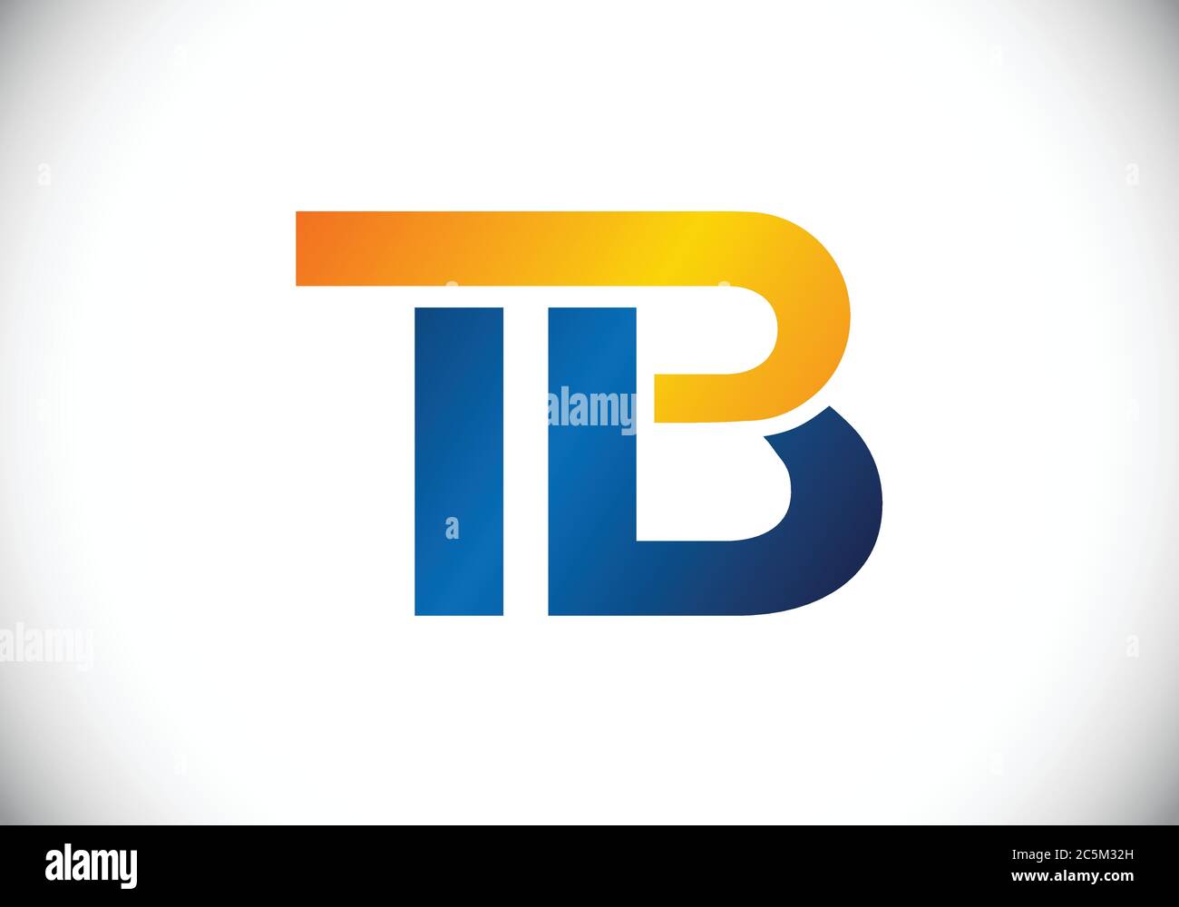 Initial Monogram Letter T B Logo Design Vector Template. T B Letter ...