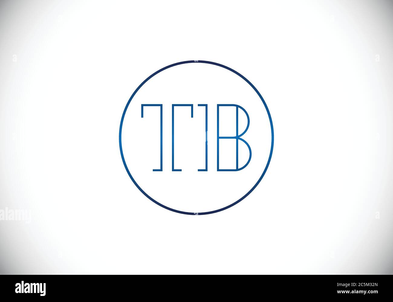 Initial Monogram Letter T B Logo Design Vector Template. T B Letter ...