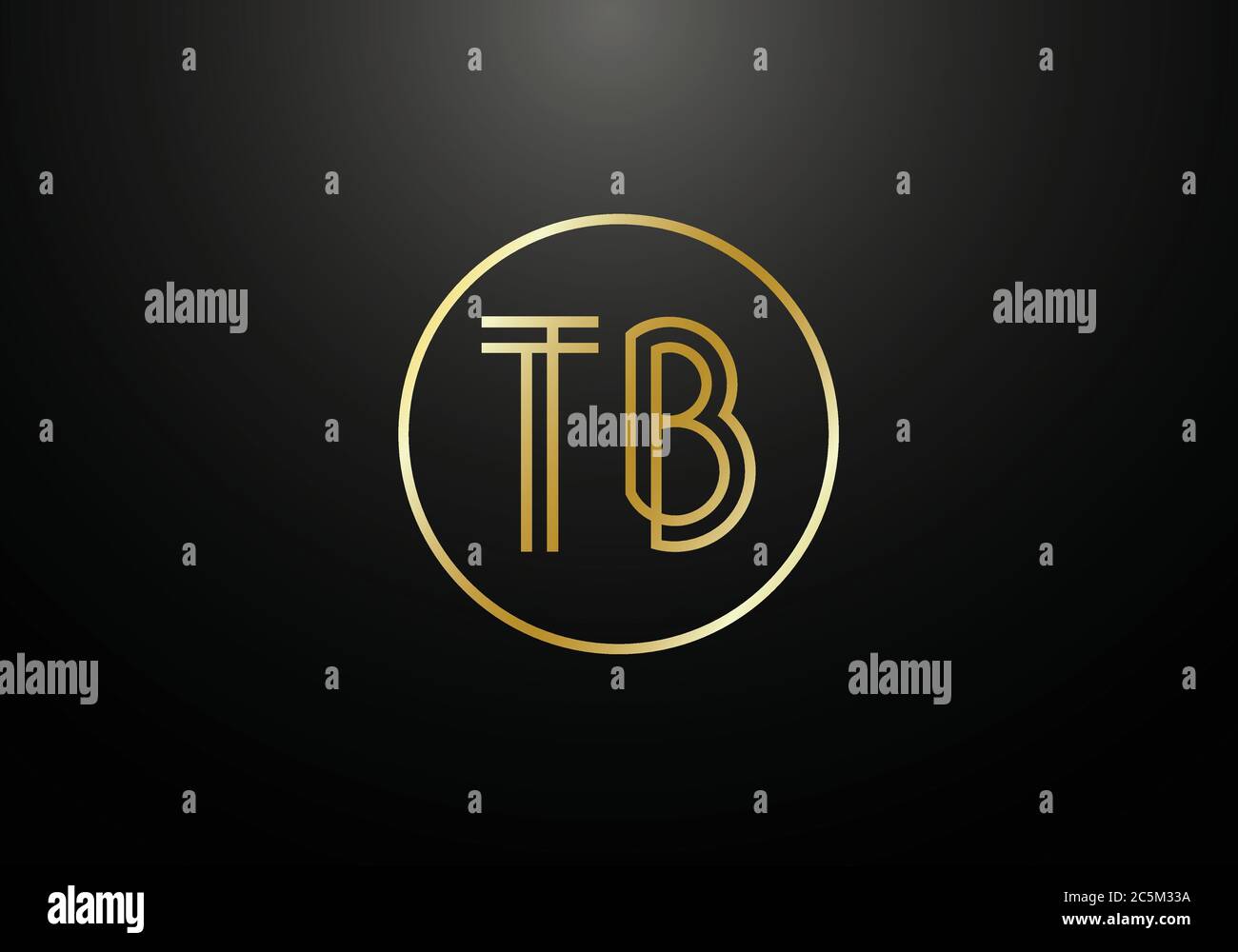 Initial Monogram Letter T B Logo Design Vector Template. T B Letter ...