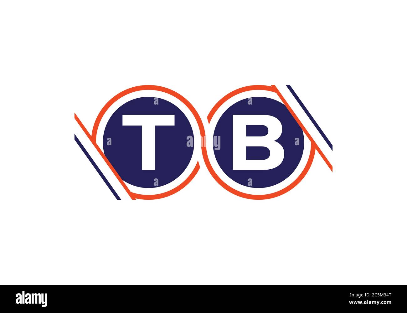 Initial Monogram Letter T B Logo Design Vector Template. T B Letter ...