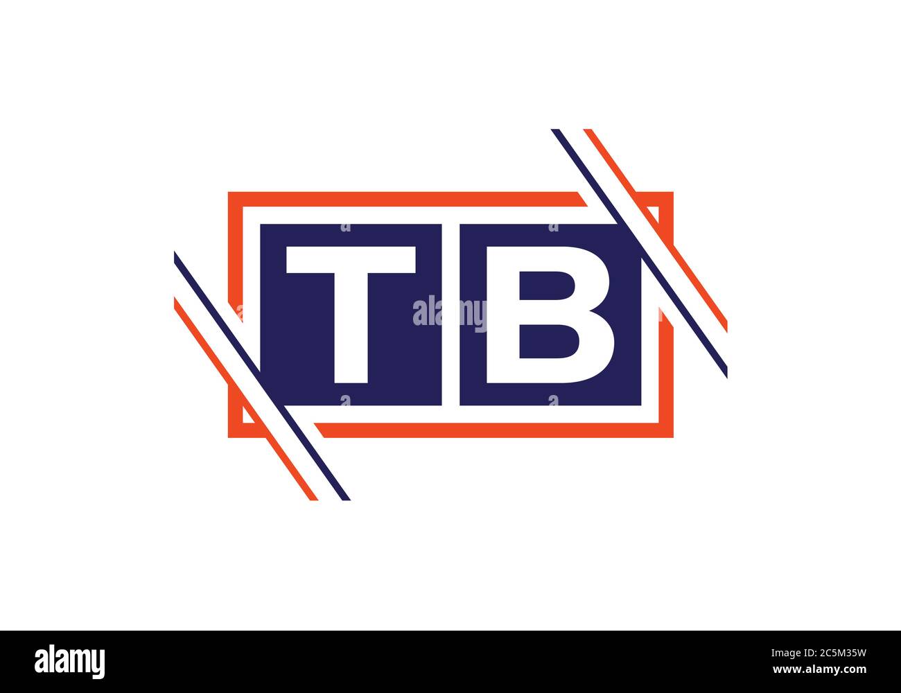 Initial Monogram Letter T B Logo Design Vector Template. T B Letter ...