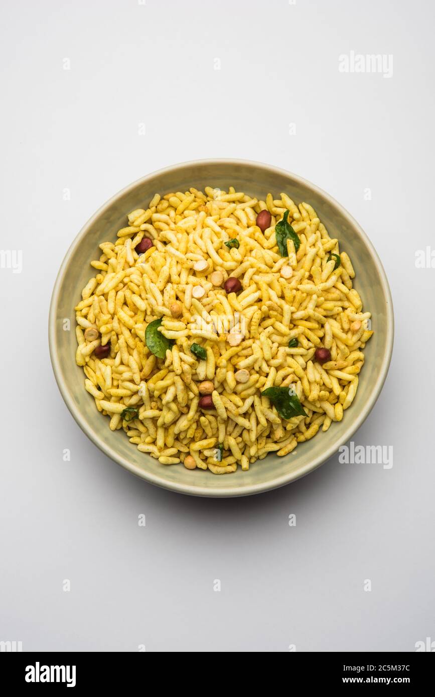 Puffed Rice Chivda is a savory and spicy bhel item made using murmura ...