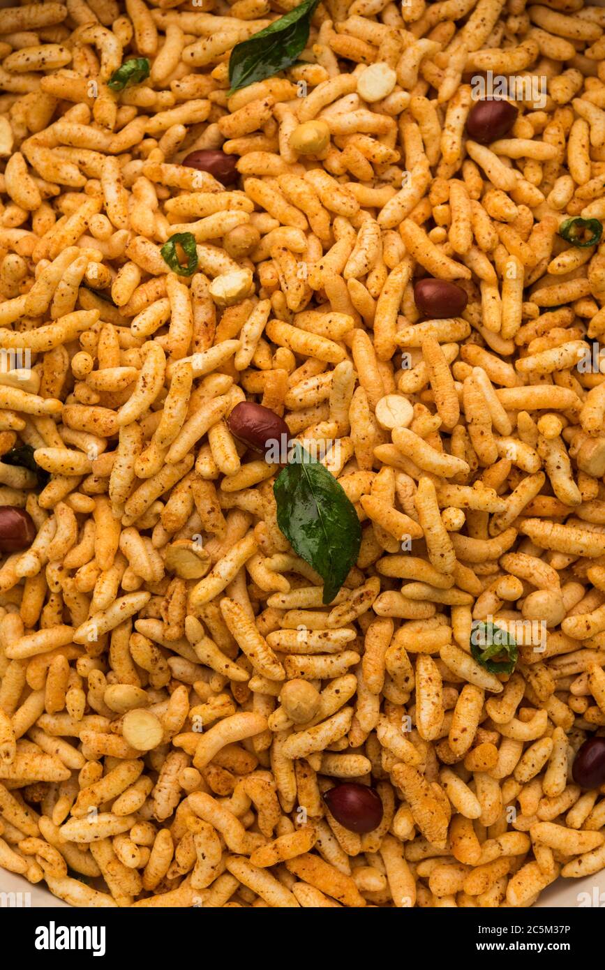 Puffed Rice Chivda is a savory and spicy bhel item made using murmura ...