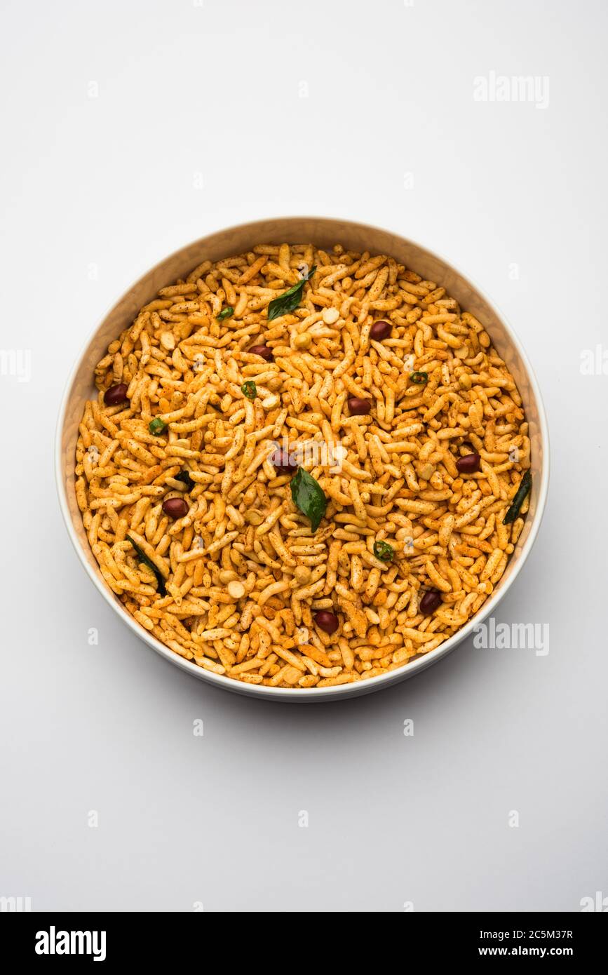 Puffed Rice Chivda is a savory and spicy bhel item made using murmura ...