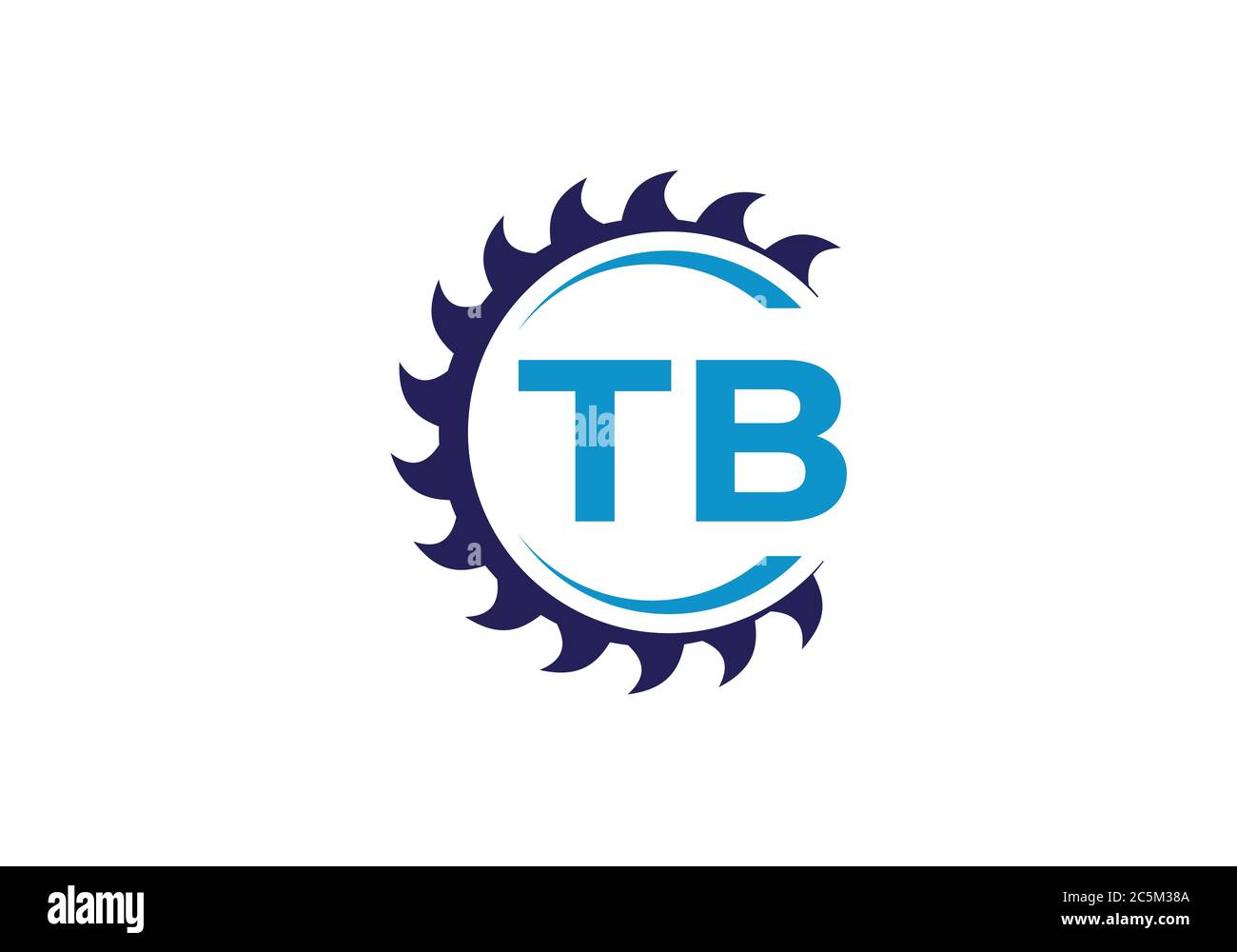 Initial Monogram Letter T B Logo Design Vector Template. T B Letter ...