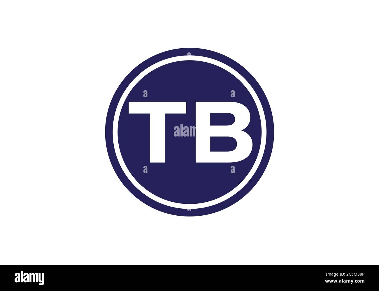 Initial Monogram Letter T B Logo Design Vector Template. T B Letter ...