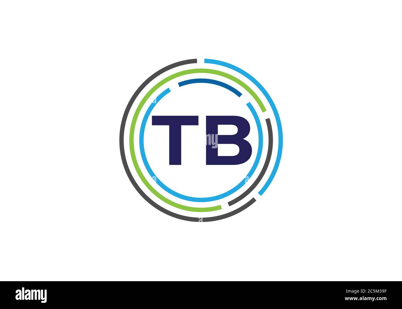 Initial Monogram Letter T B Logo Design Vector Template. T B Letter ...