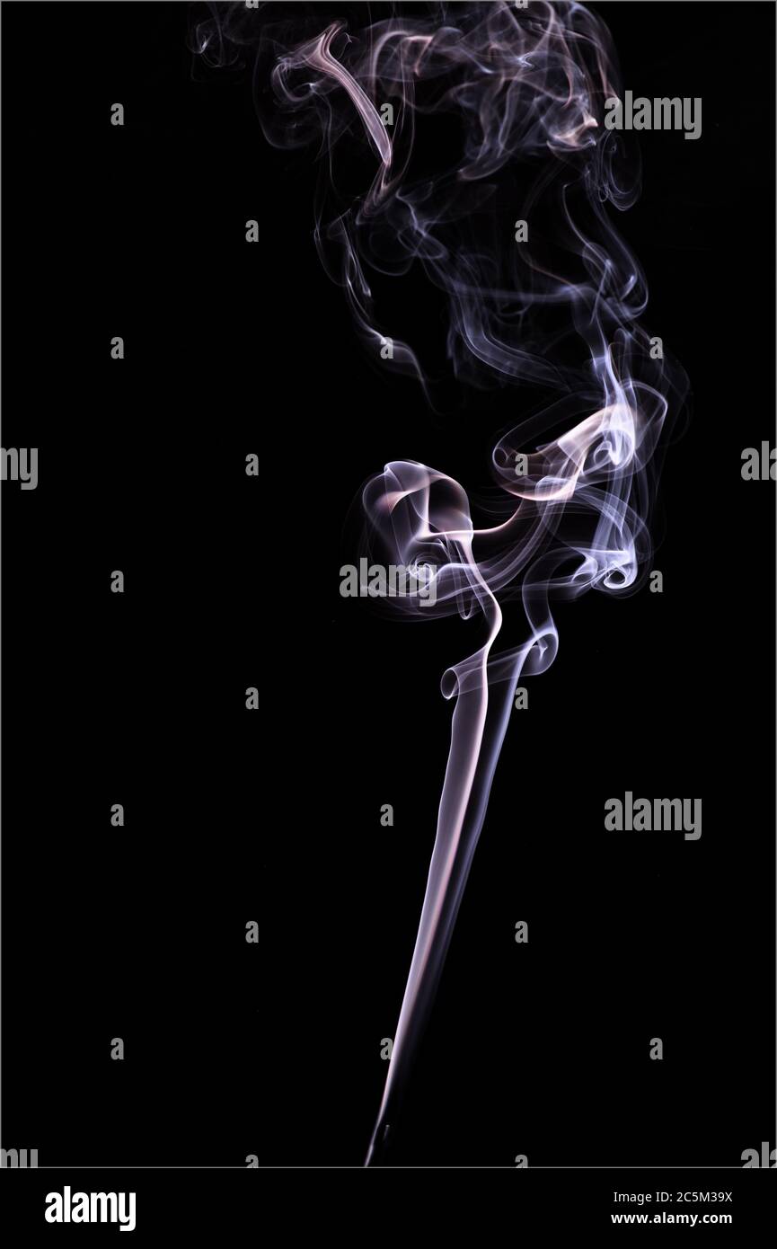 movement of smoke on black background, smoke background, abstract smoke ...