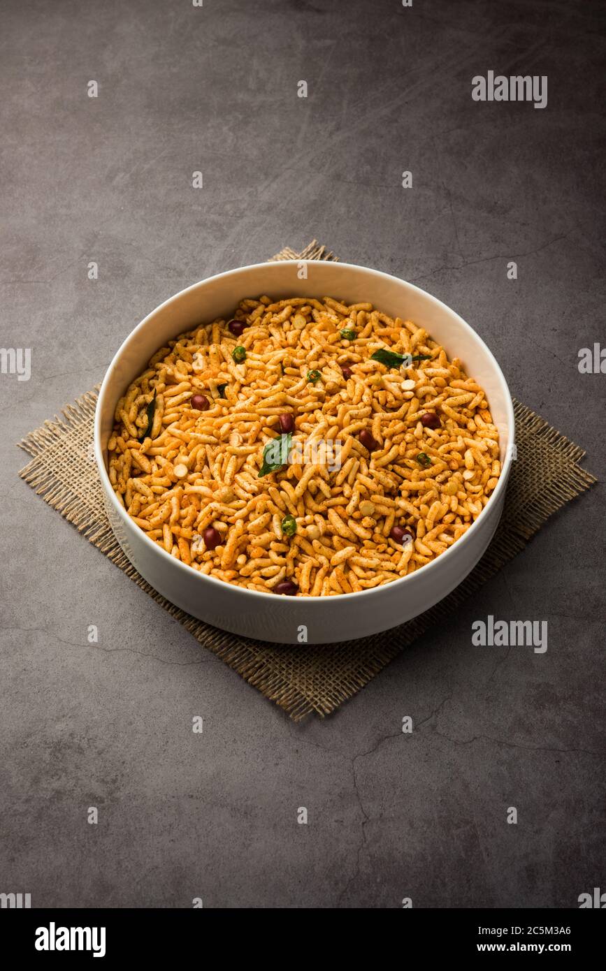 Puffed Rice Chivda is a savory and spicy bhel item made using murmura ...