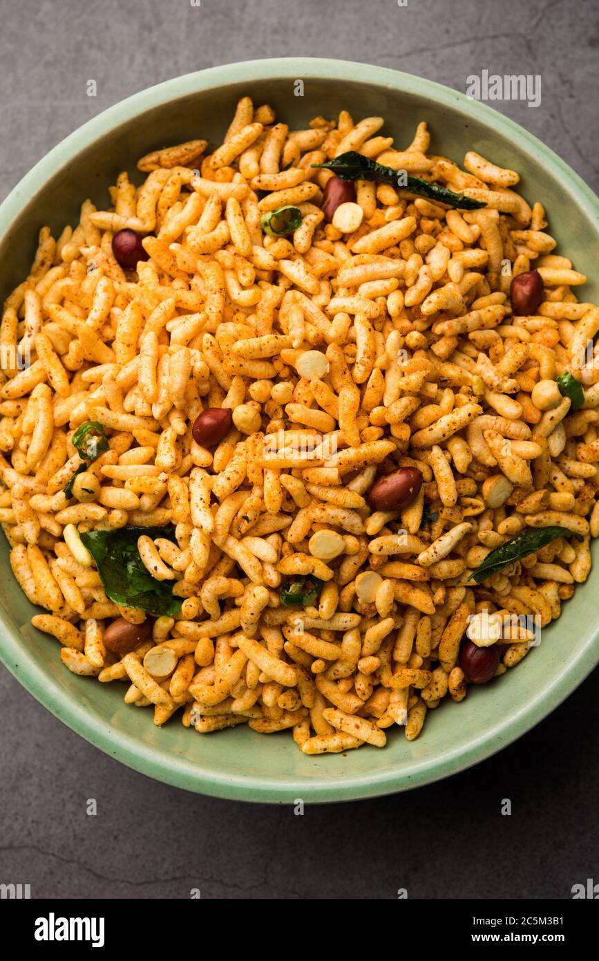 Puffed Rice Chivda is a savory and spicy bhel item made using murmura ...