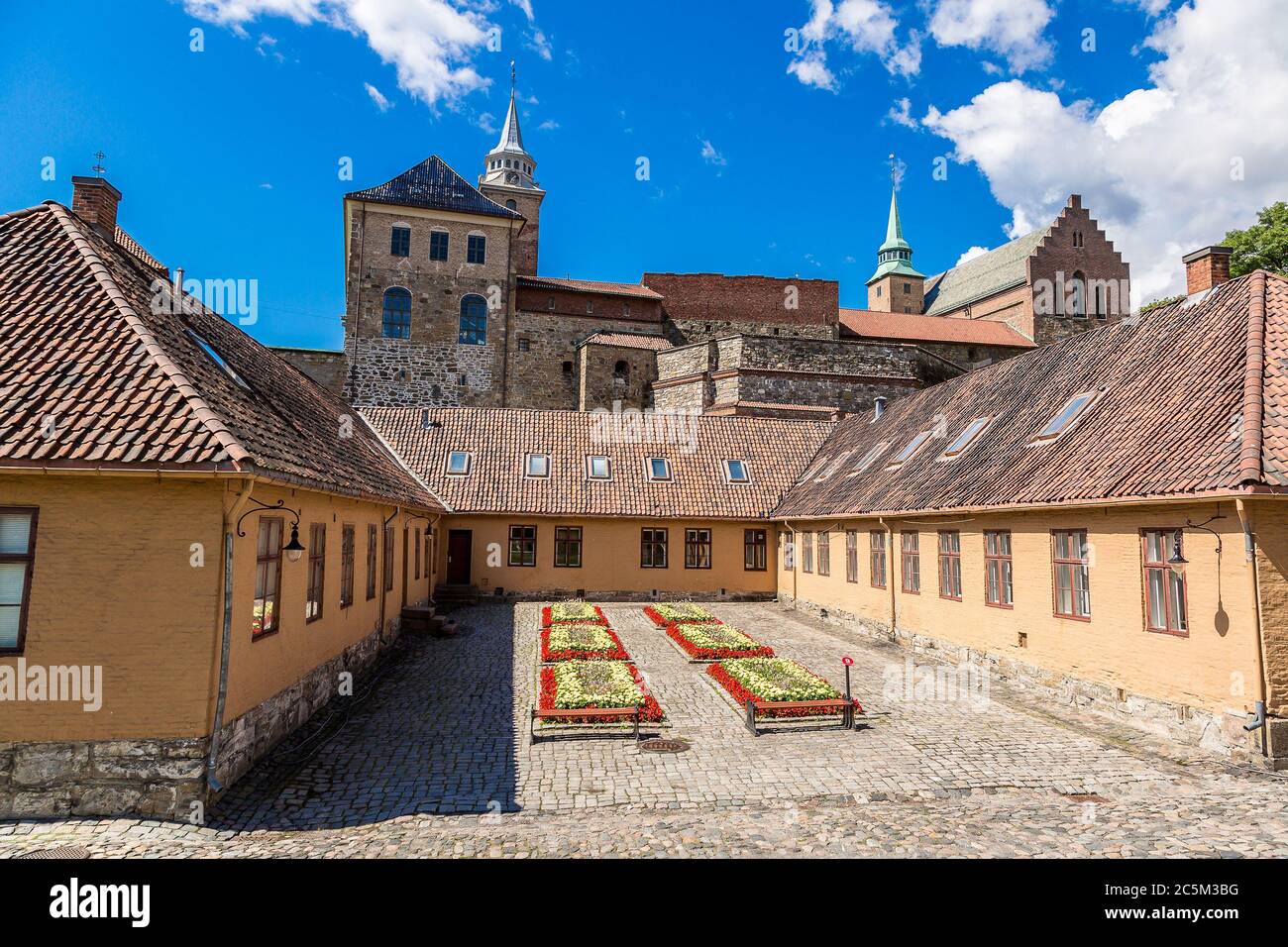 Medieval castle Akershus Fortress in Oslo. Norway Stock Photo - Alamy