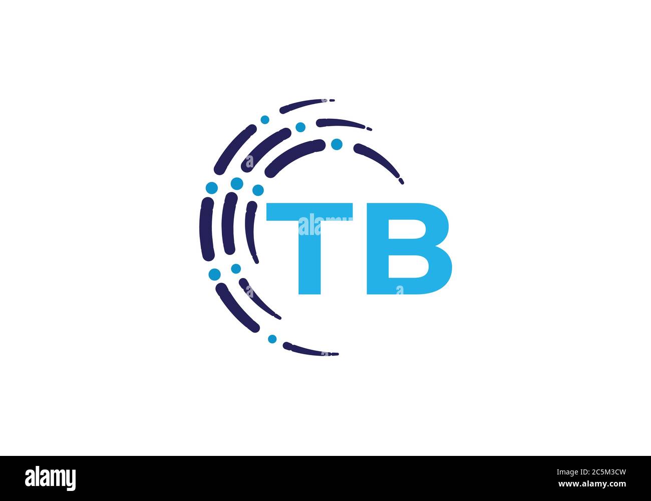 Initial Monogram Letter T B Logo Design Vector Template. T B Letter ...